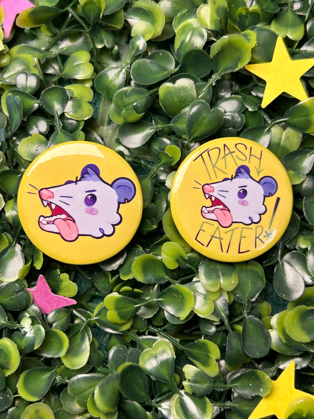 Trash Eater Opossum Pin Back Button - Etsy