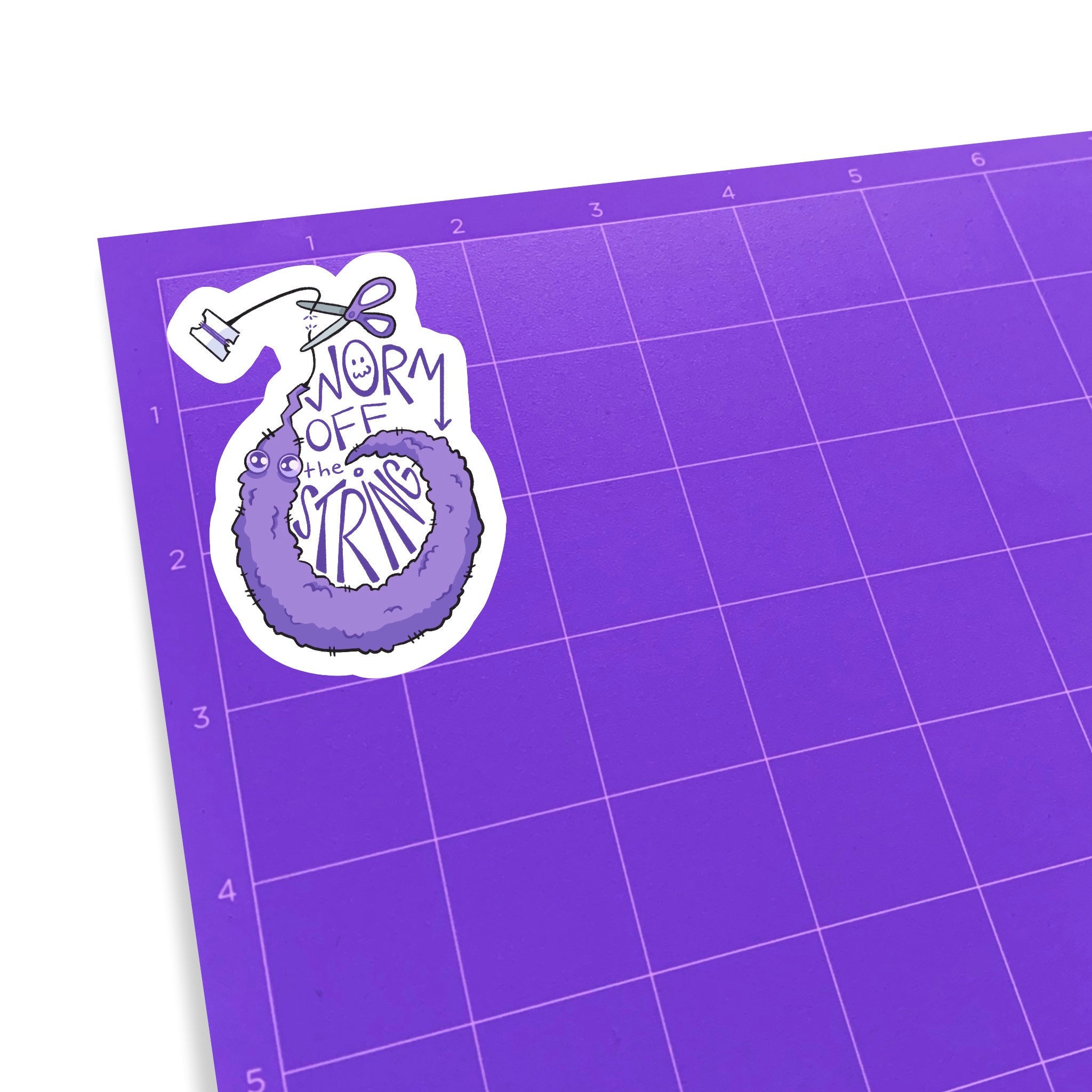 Worm off the String Glossy Vinyl Stickers - Etsy