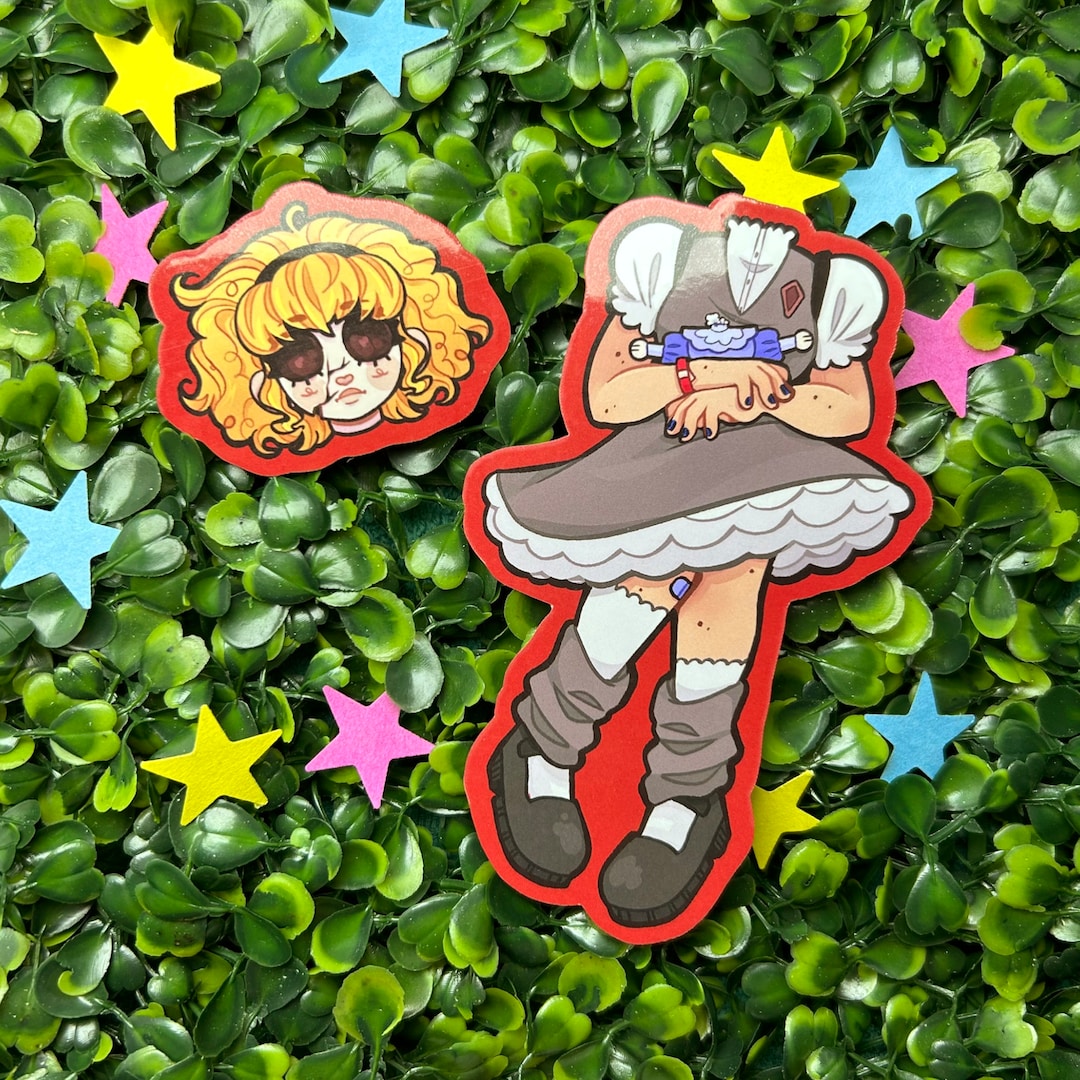 Split Doll Glossy Vinyl Sticker Set - Etsy