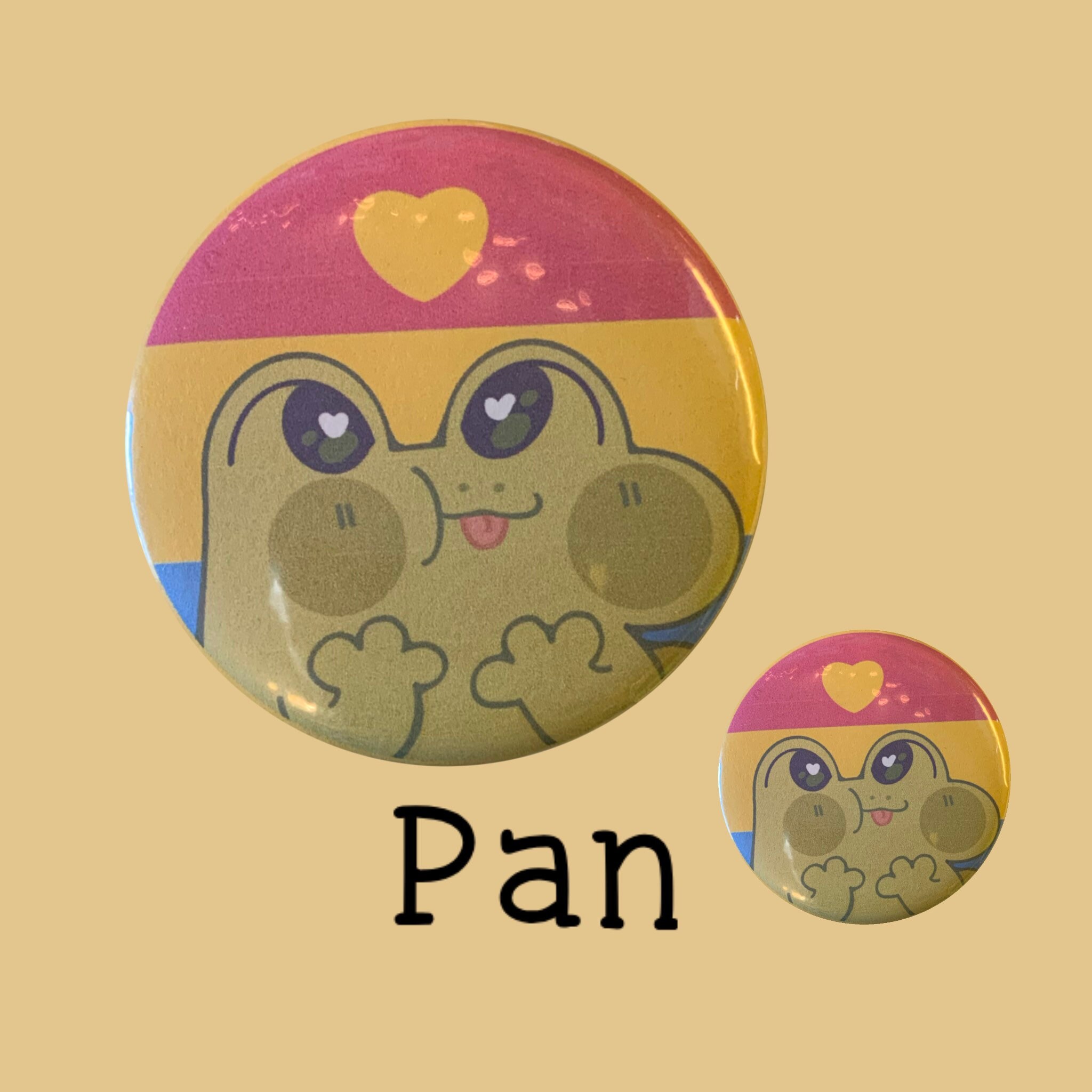 Pride Frog Pin Back Buttons | Etsy