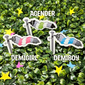 Worm on a String Pride Flag Glossy Vinyl Sticker - Etsy