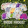 Ghost With Frogs Glossy Vinyl Sticker - Etsy