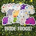 Ghost With Frogs Glossy Vinyl Sticker - Etsy