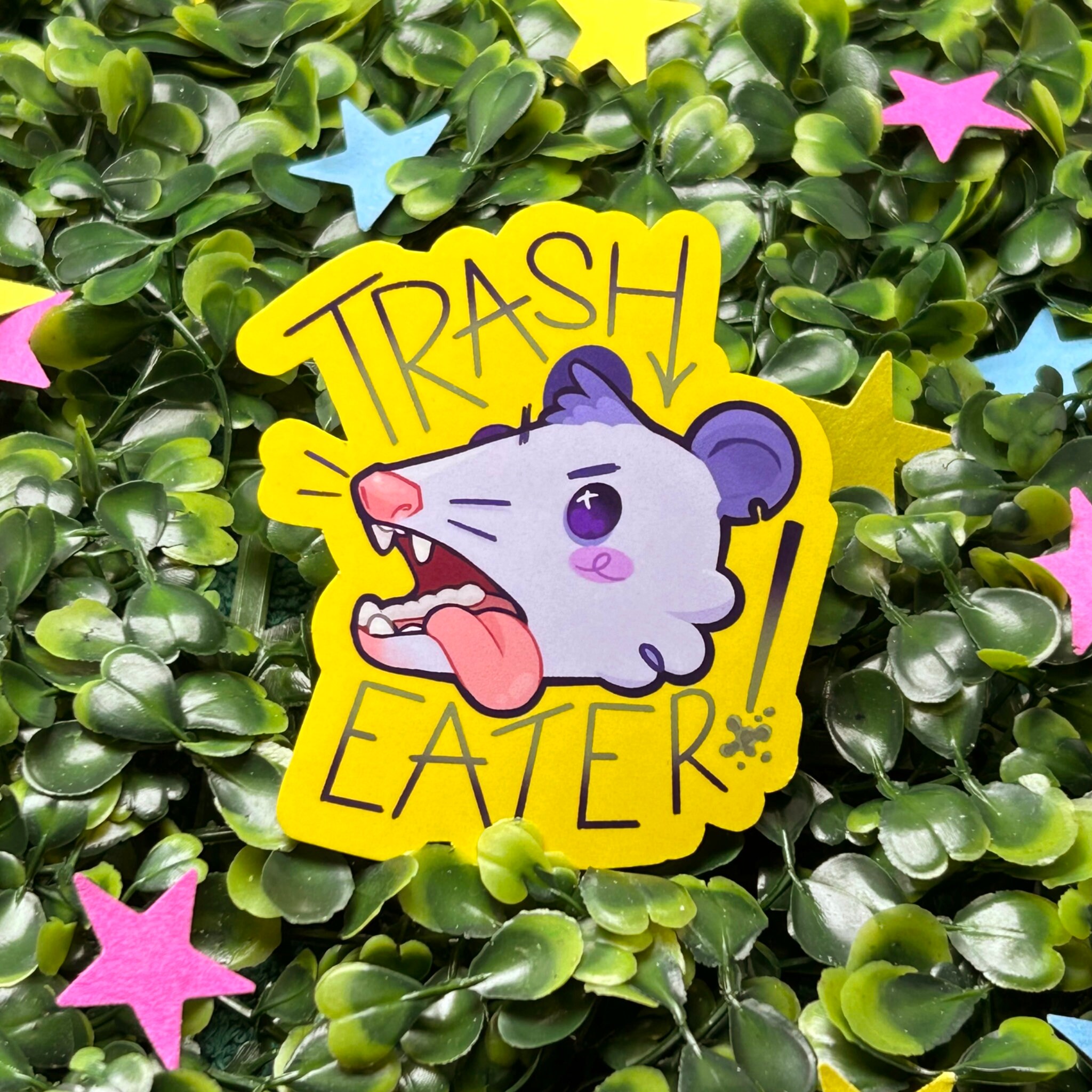 Trash Eater Glossy Vinyl Sticker Set - Etsy