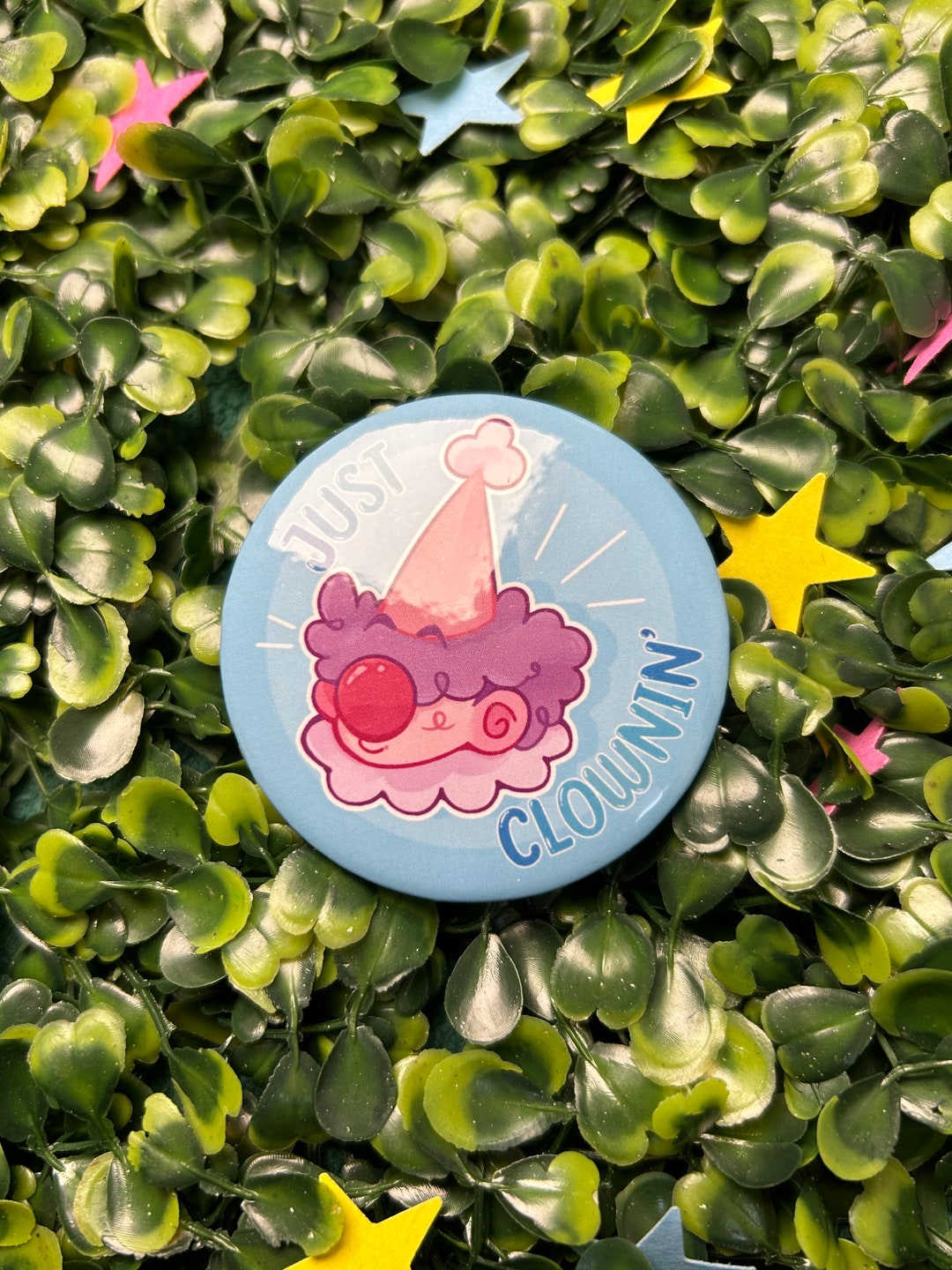 Just Clownin’ Pin Back Button - Etsy