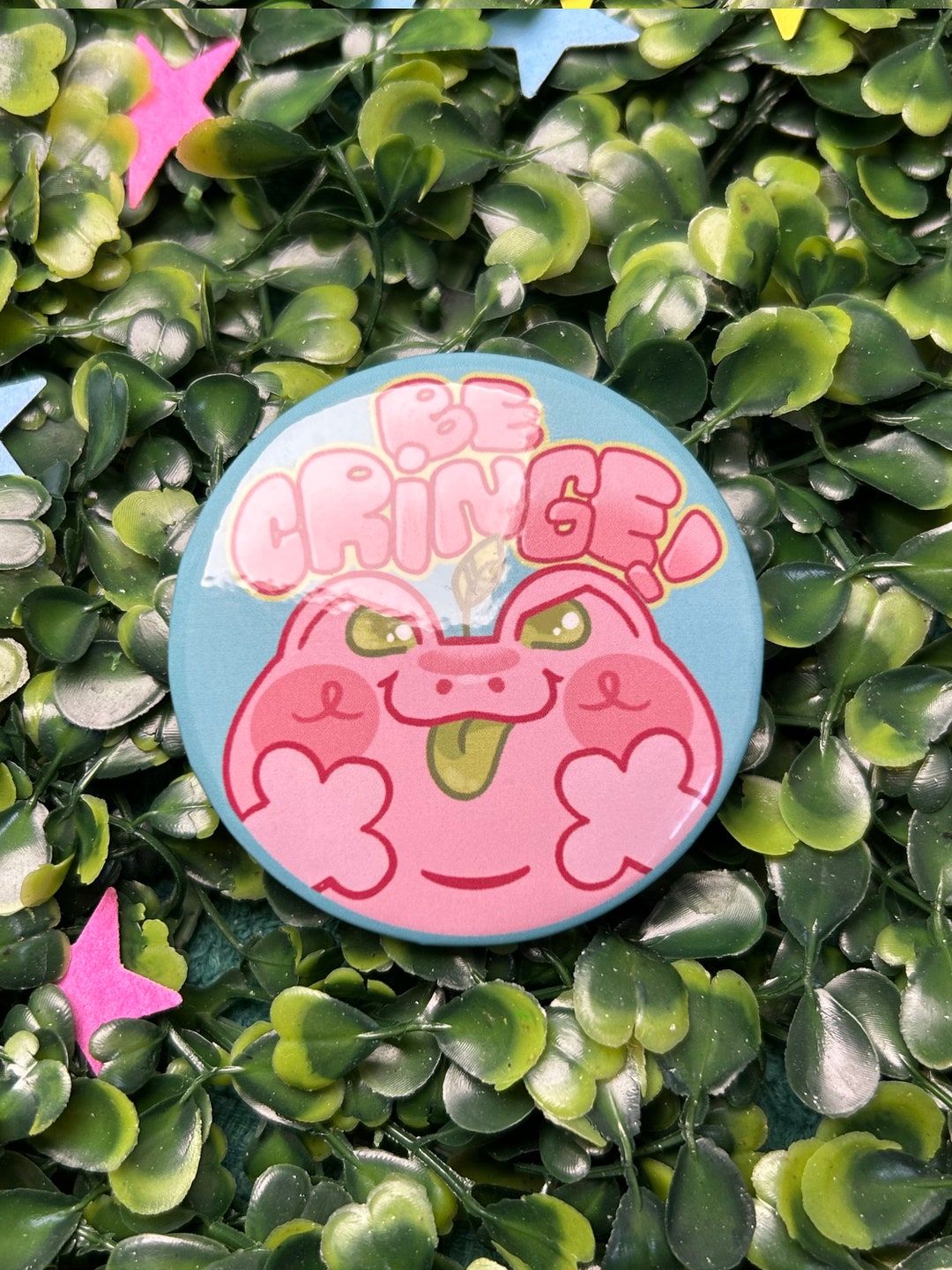 BE CRINGE Pin Back Button - Etsy