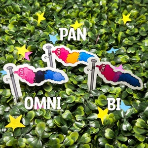 Worm on a String Pride Flag Glossy Vinyl Sticker - Etsy