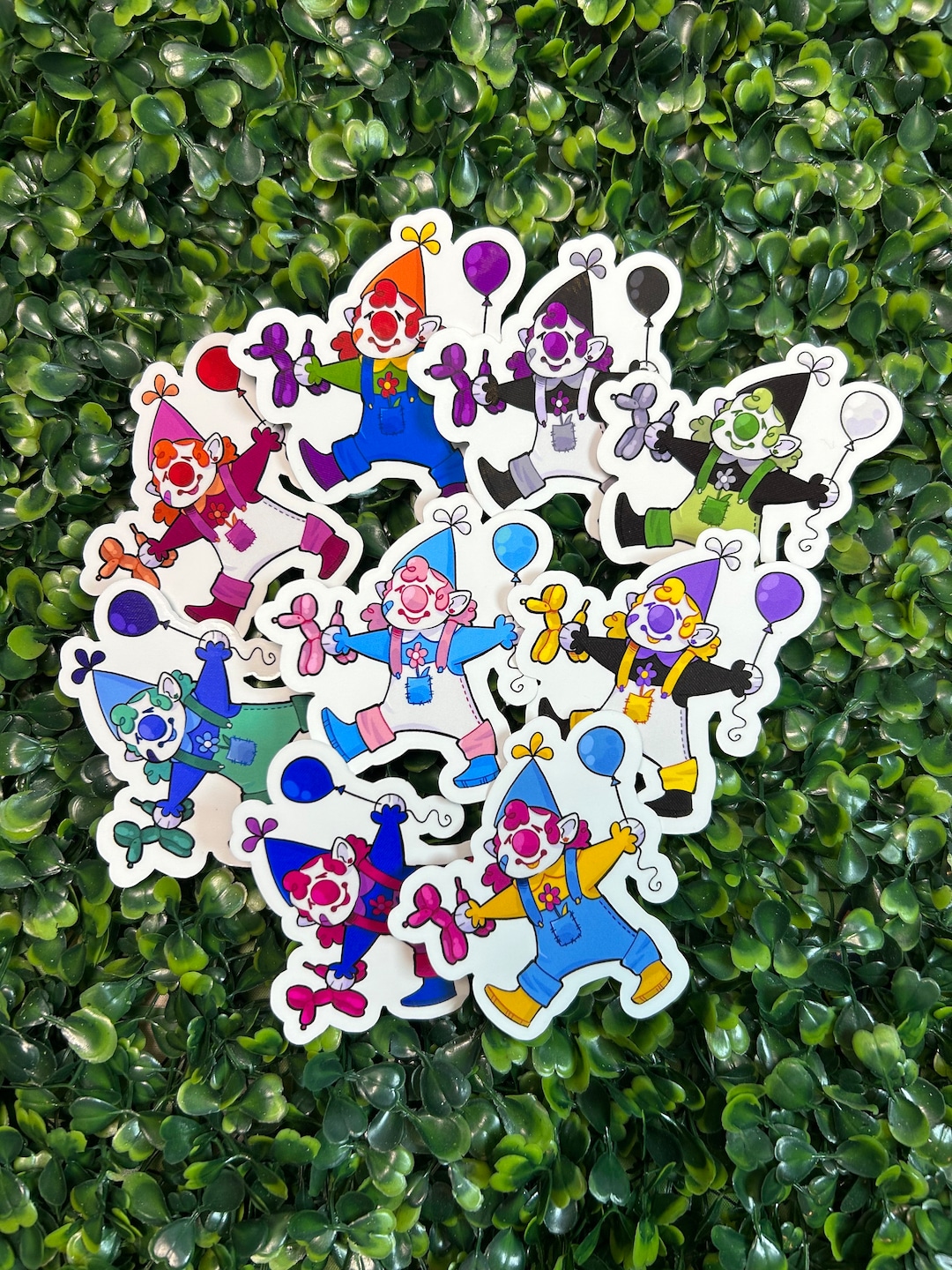 Subtle Pride Clowns Glossy Vinyl Stickers - Etsy Canada