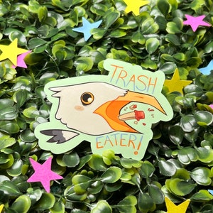 Trash Eater Glossy Vinyl Sticker Set - Etsy