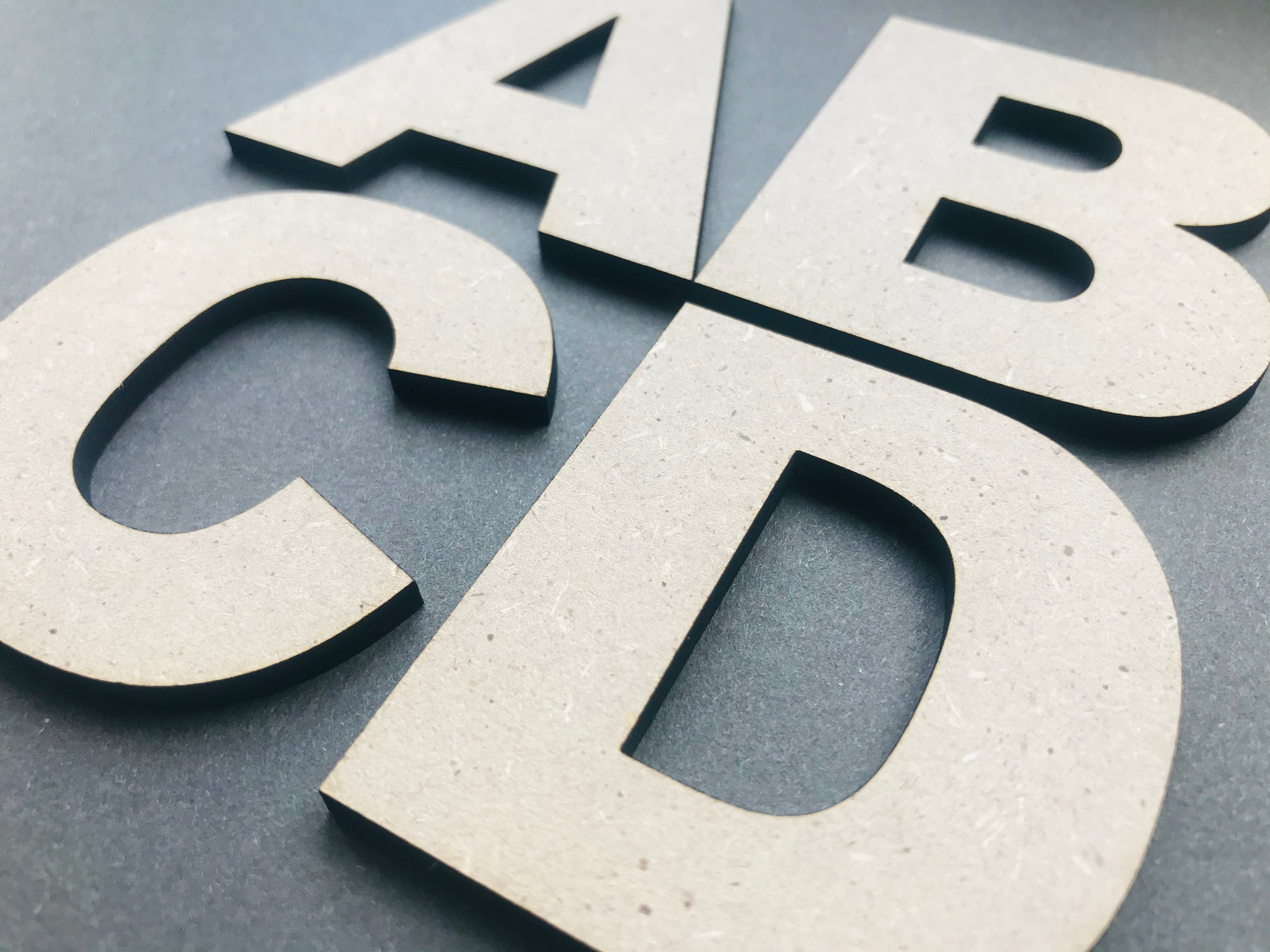 Custom MDF Letters Laser cut Wood letters Custom Font of | Etsy