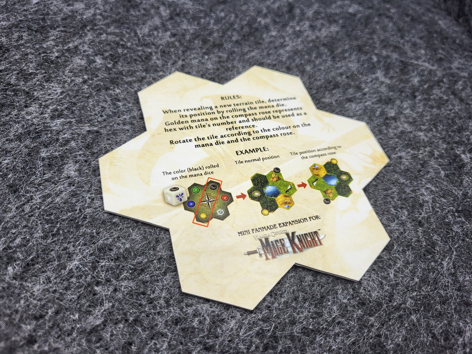 MK Compass Rose - Fanmade Mini Expansion for Mage Knight (1pcs) - Etsy