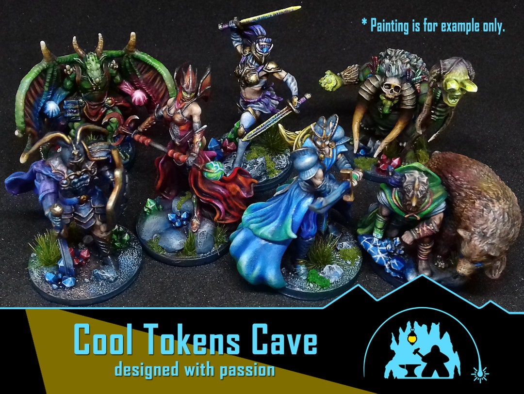 Mage Knight Hero Minis (4 or 7pcs) - Etsy