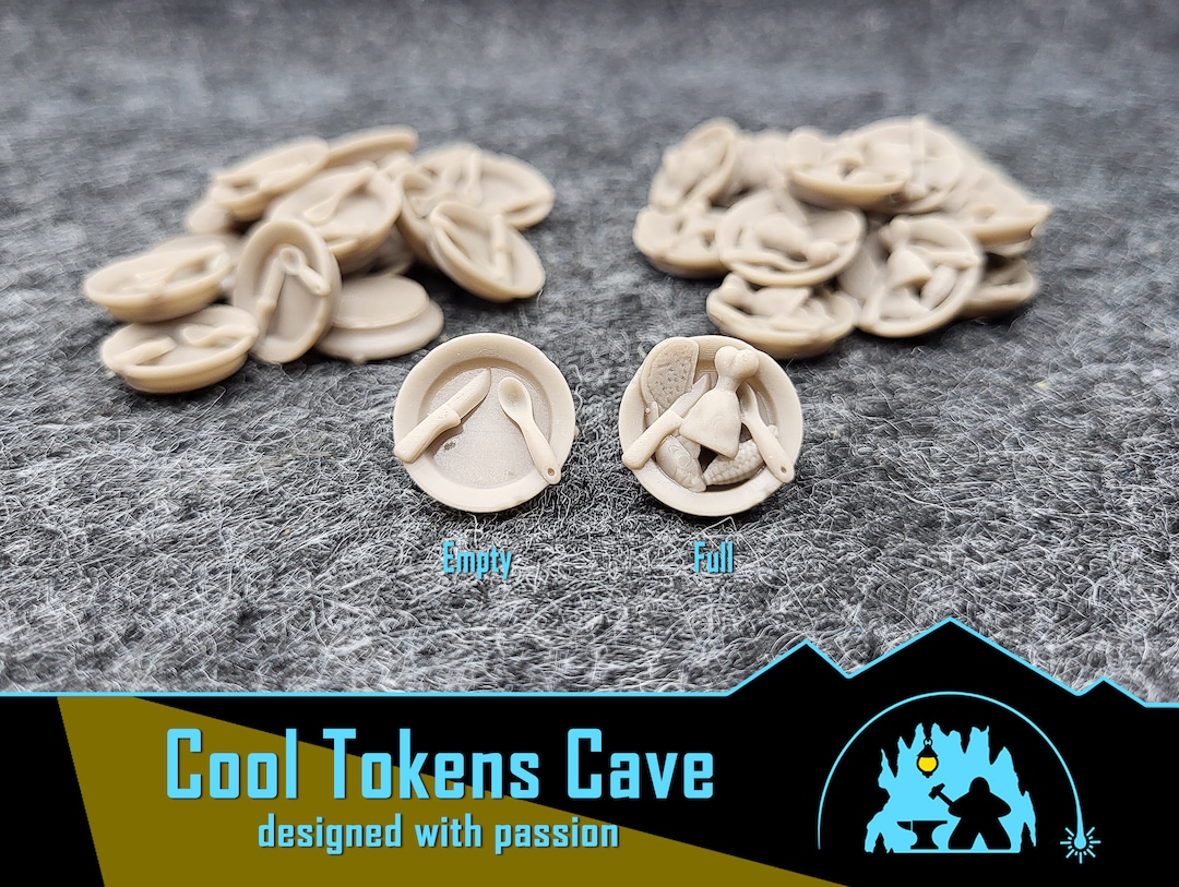 FOOD Tokens / Dinner Plate - Ideal for Agricola/caverna Boardgame - Etsy