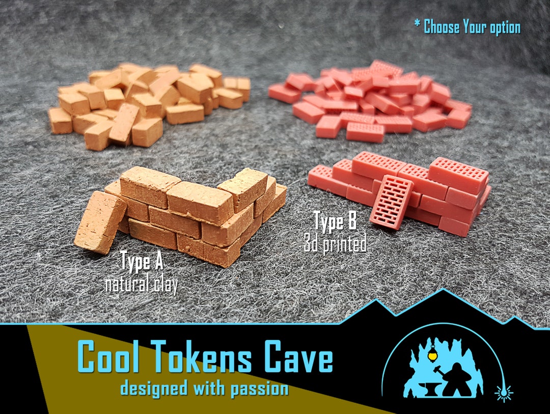 Brick Tokens (2 Types) - Etsy