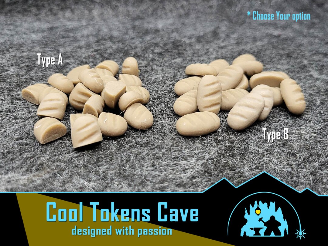 Food / Bread Tokens for Boardgames - Etsy