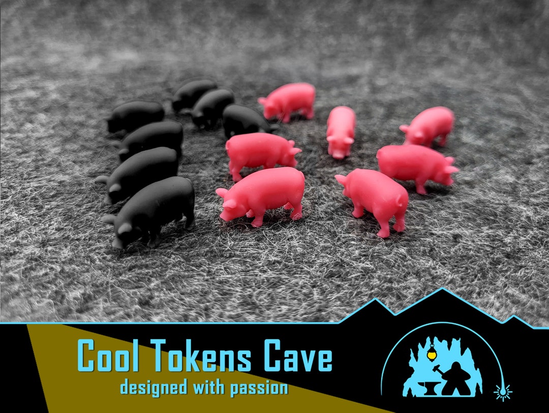 Animal Token - PIG Ideal for AGRICOLA / TINDAYA Boardgame - Etsy