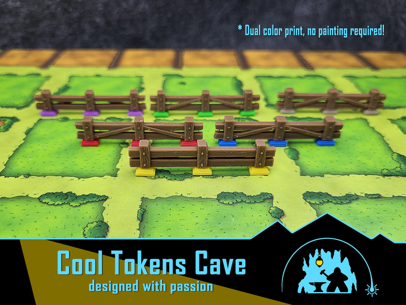 FENCE Tokens - Ideal for AGRICOLA Boardgame (15pcs or 75pcs) - Etsy