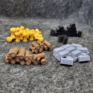 Realistic Resource Tokens Kit Compatible With Scythe Board Game (80 Pcs ...