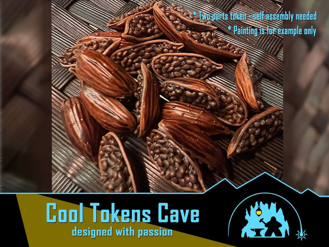 Food / Cocoa Tokens (two Sizes!) for Teotihuacan: City of Gods - Etsy