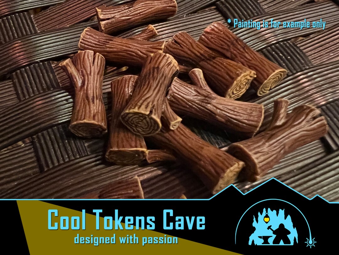 Wood Log Token - Etsy