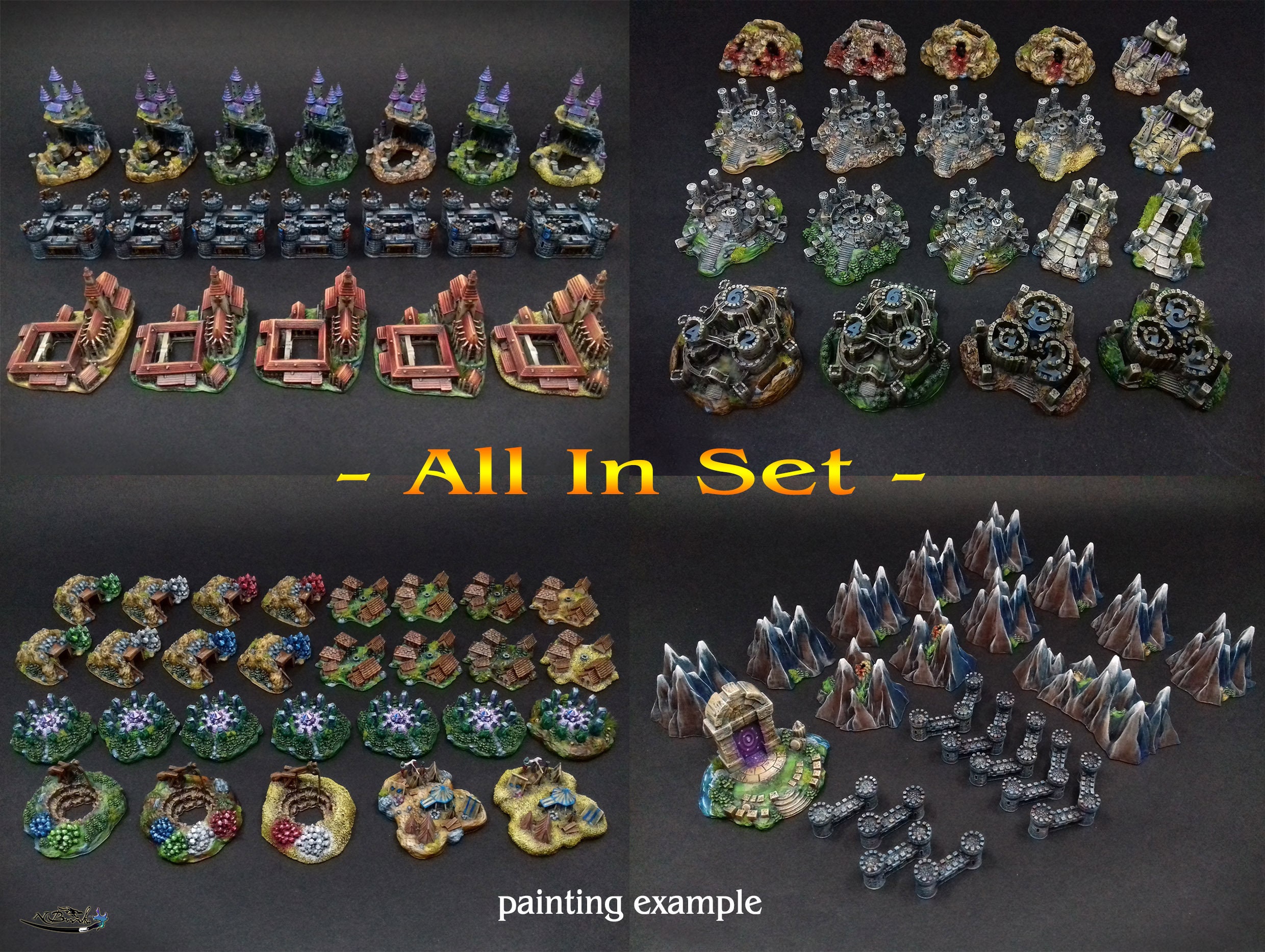 Mage Knight all In 3D Terrain Set 88 Pcs - Etsy