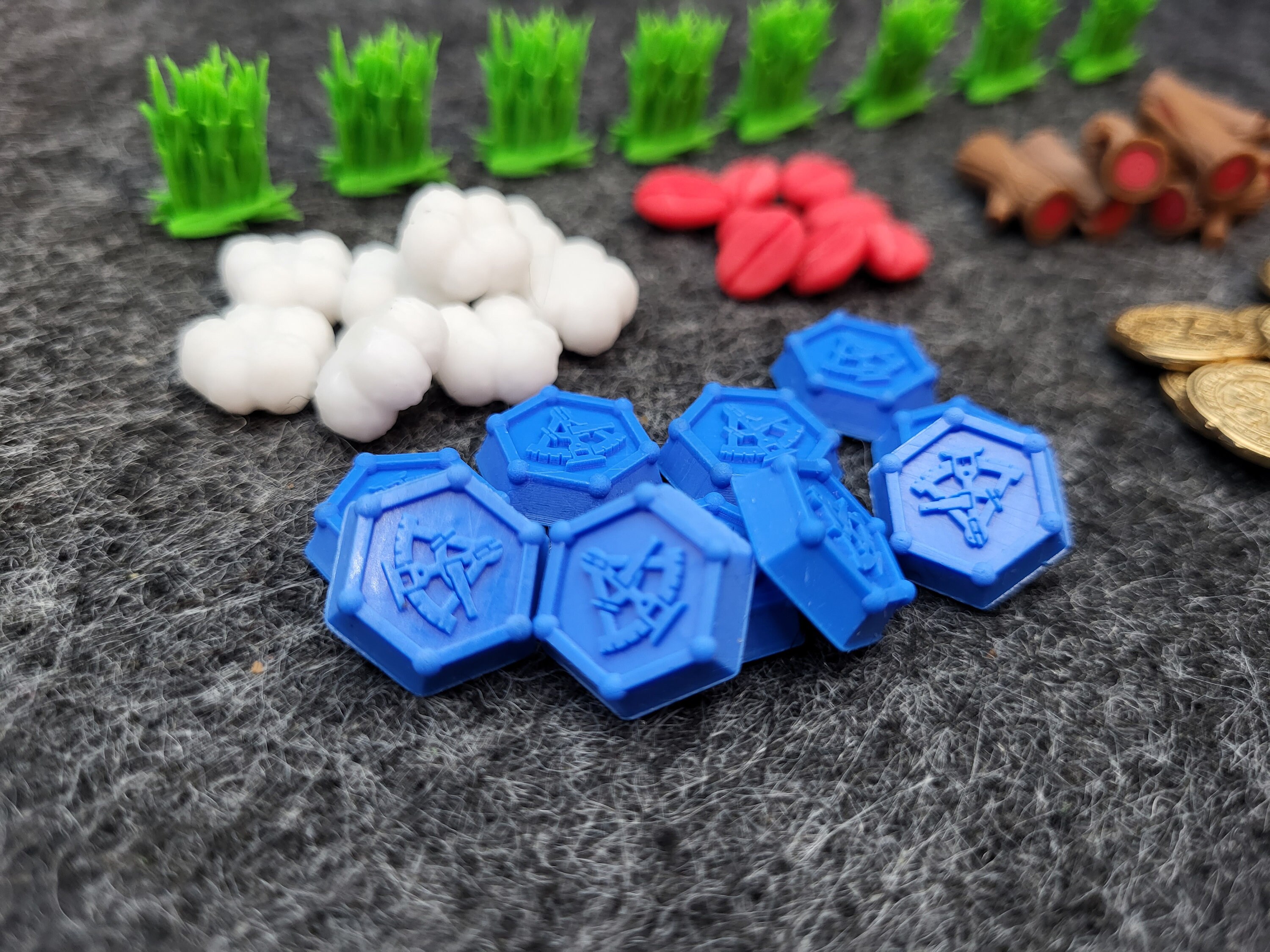 Realistic Resource Tokens Kit Compatible With Brazil Imperial Board ...