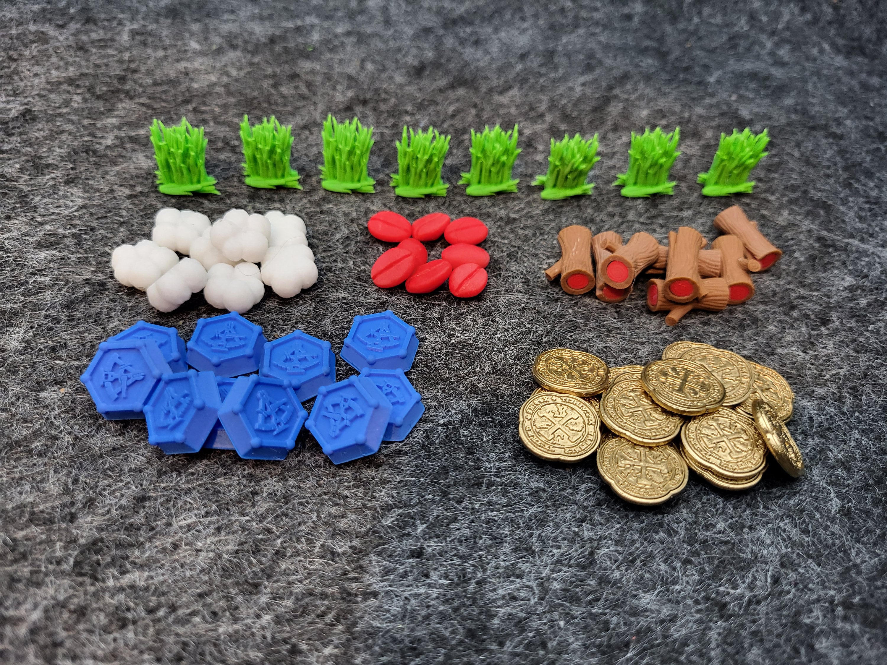 Realistic Resource Tokens Kit Compatible With Brazil Imperial Board ...