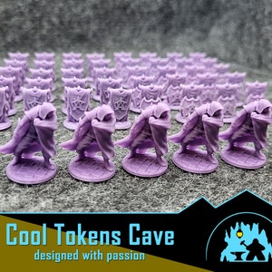 Drow Banners and Spy Purple Set for Tyrants of the Underdark (45pcs) - Etsy