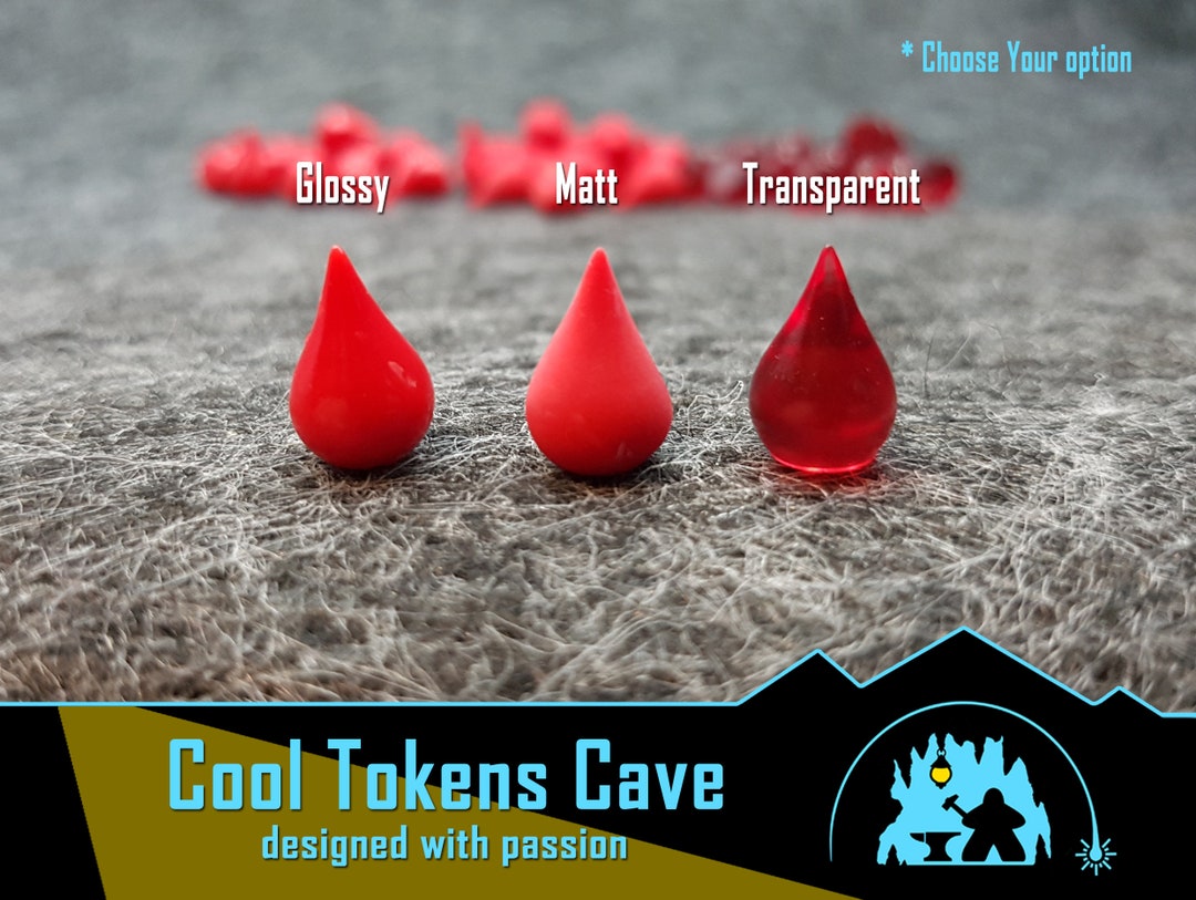 Blood Drops Tokens - Etsy