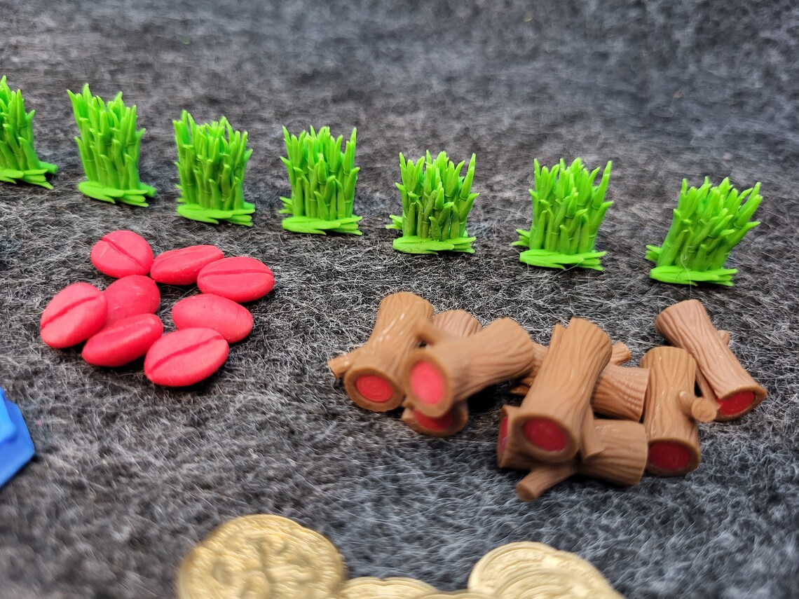 Realistic Resource Tokens Kit Compatible With Brazil Imperial Board ...