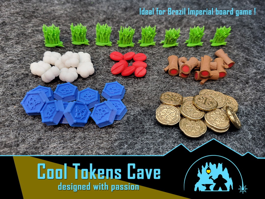 Realistic Resource Tokens Kit Compatible With Brazil Imperial Board ...