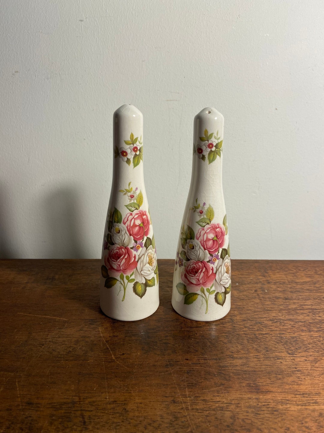 Old Foley Harmony Rose Salt & Pepper - Etsy