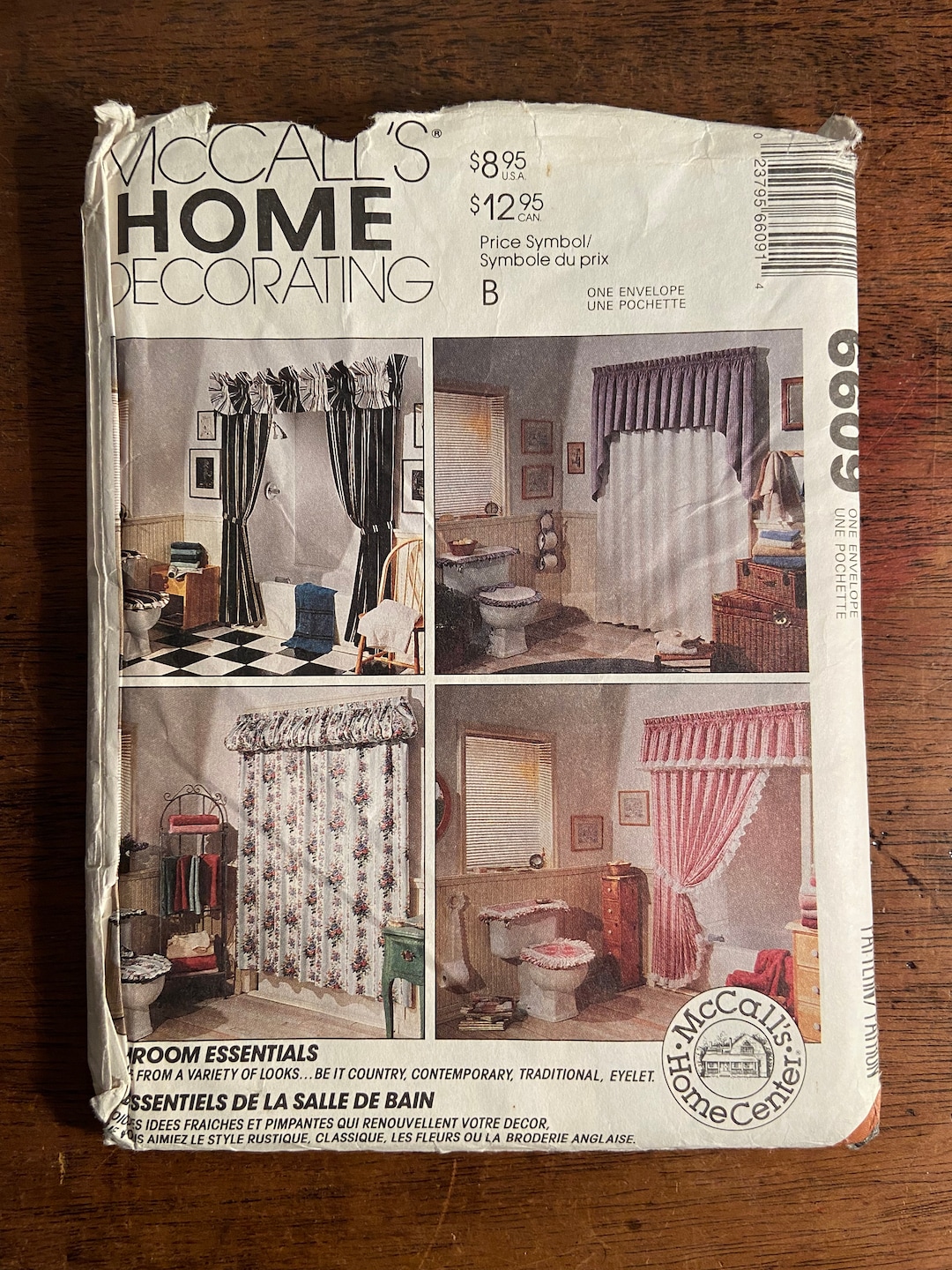 Mccalls Home Decorating Sewing Pattern - Bathroom Essentials 6609 - Etsy