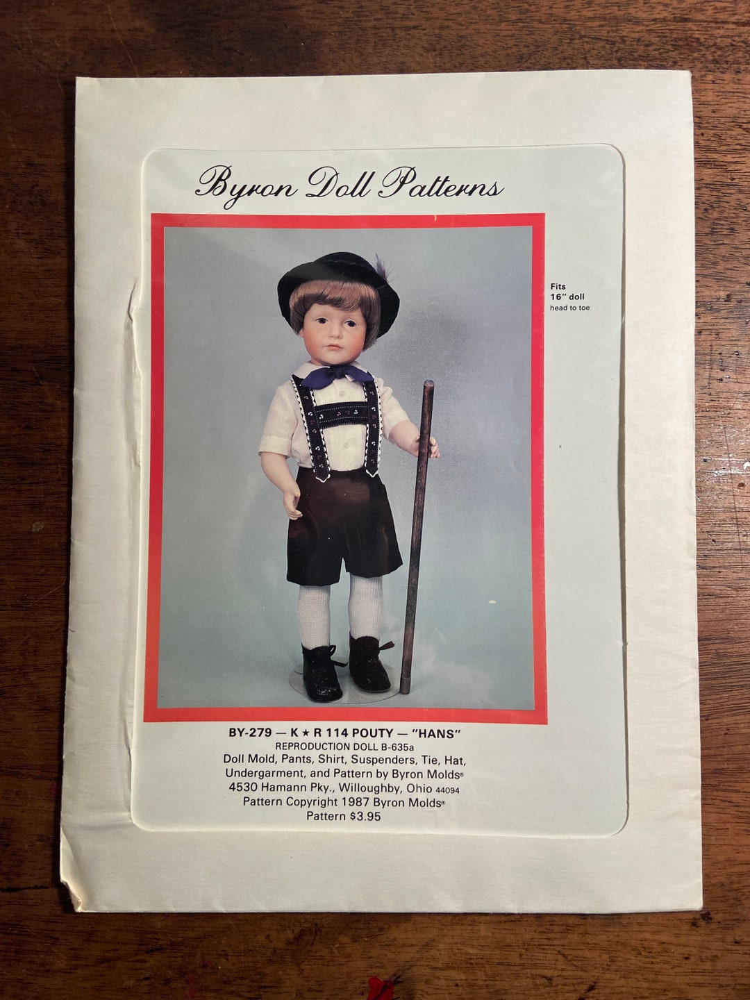 Byron Doll Pattern - Etsy
