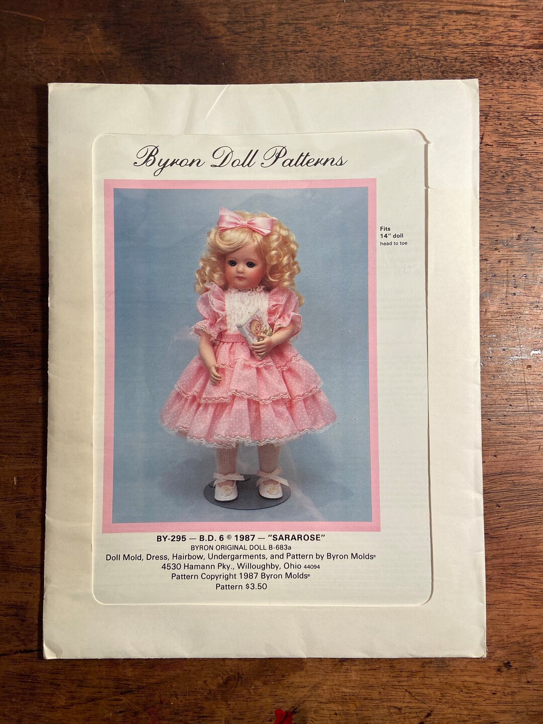 Byron Doll Pattern - Etsy