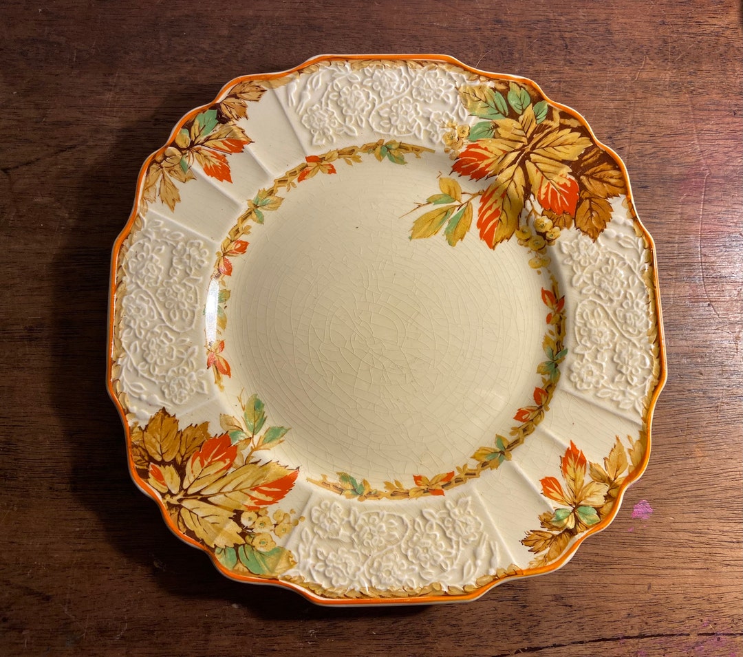 Myott Autumn Leaves Salad Plate - Etsy