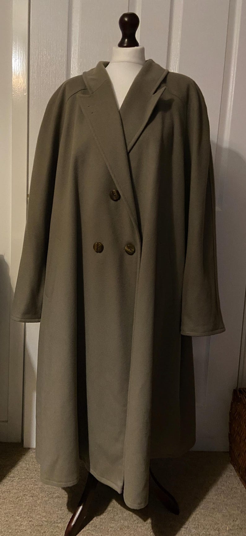Vintage Pure Wool Coat Size XL - Etsy