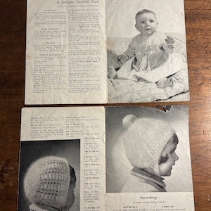 Vintage Baby Knitting Patterns - Etsy