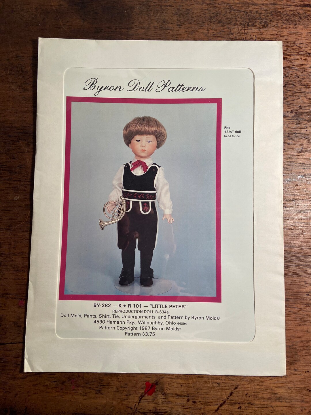 Byron Doll Pattern - Etsy
