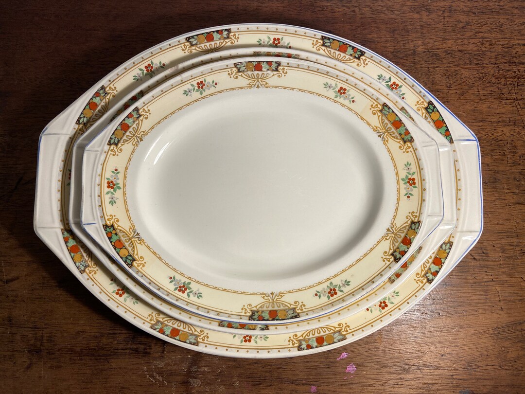 J&G Meakin Sol Serving Platter Set Circa 1920-30 - Etsy