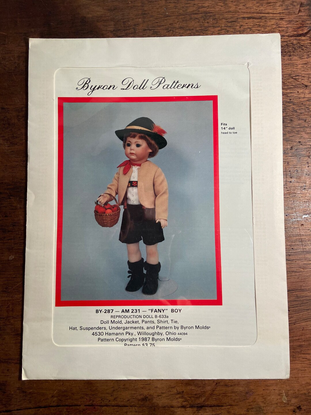 Byron Doll Pattern - Etsy