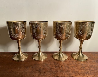 Brass Goblets | Etsy