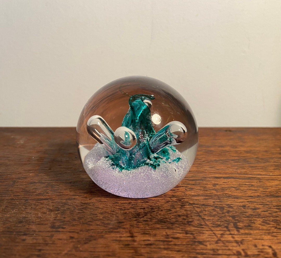 Caithness Moonflower Paperweight - Etsy UK