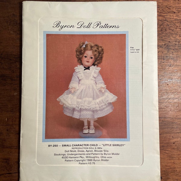 Byron Doll Patterns - Etsy