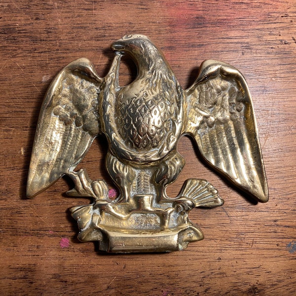 Brass Eagle Plaque - Etsy
