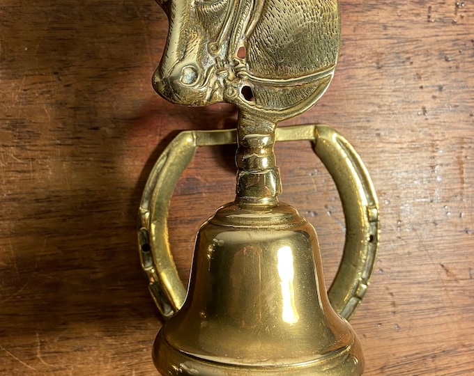 Brass Wall Mountable Horse Bell - Etsy