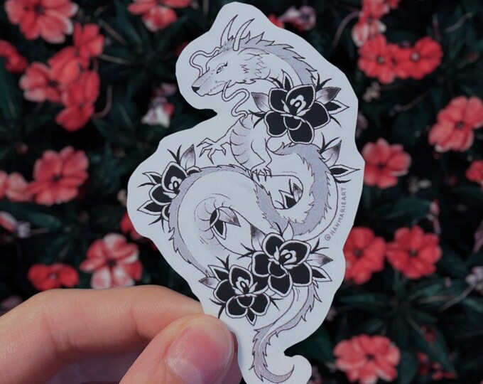 Haku Spirited Away Dragon Tattoo Sticker for Laptop, Notebook, Water ...