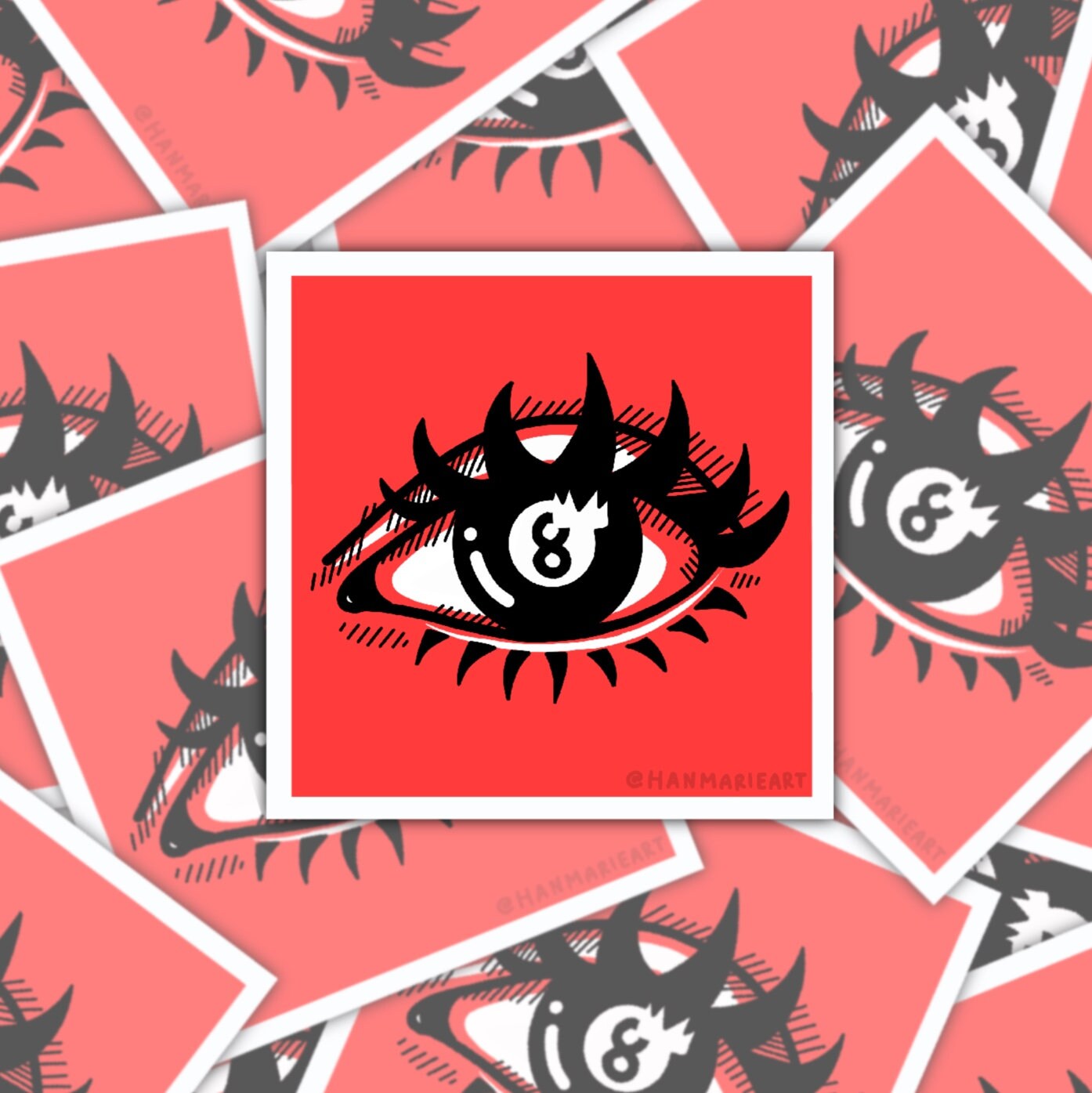 Trippy Eye Sticker for Laptop, Notebook, Water Bottle normal or Holo - Etsy