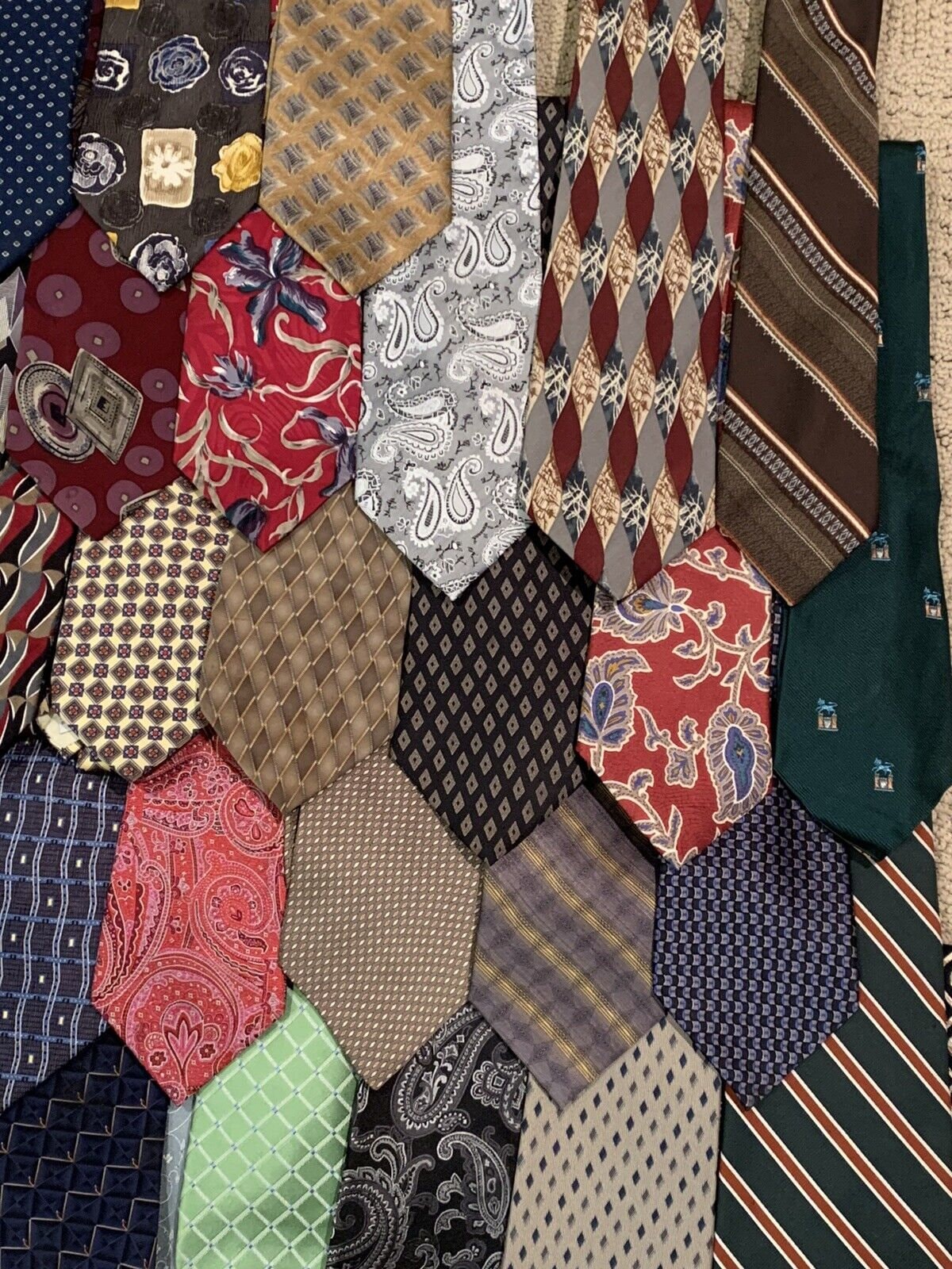 73 Silk Blend Ties: Vintage & Modern Designs for Crafts Quilts - Etsy