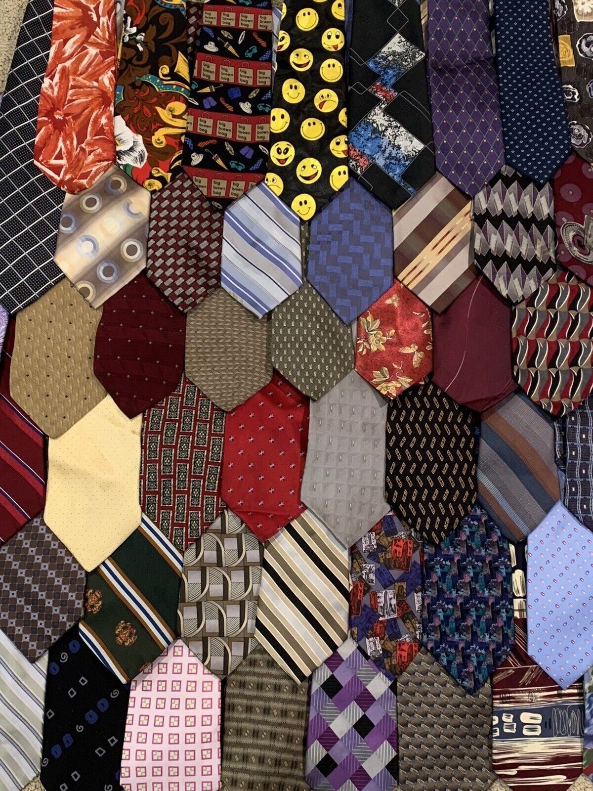 73 Silk Blend Ties: Vintage & Modern Designs for Crafts Quilts - Etsy
